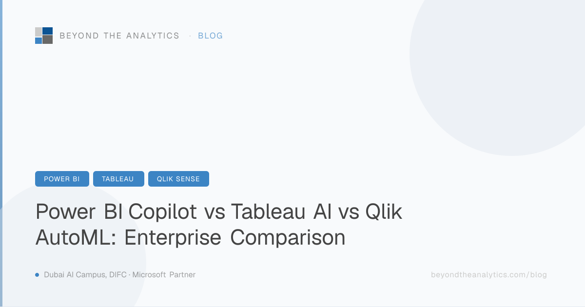 Power BI Copilot vs Tableau AI vs Qlik AutoML: Enterprise Comparison ...